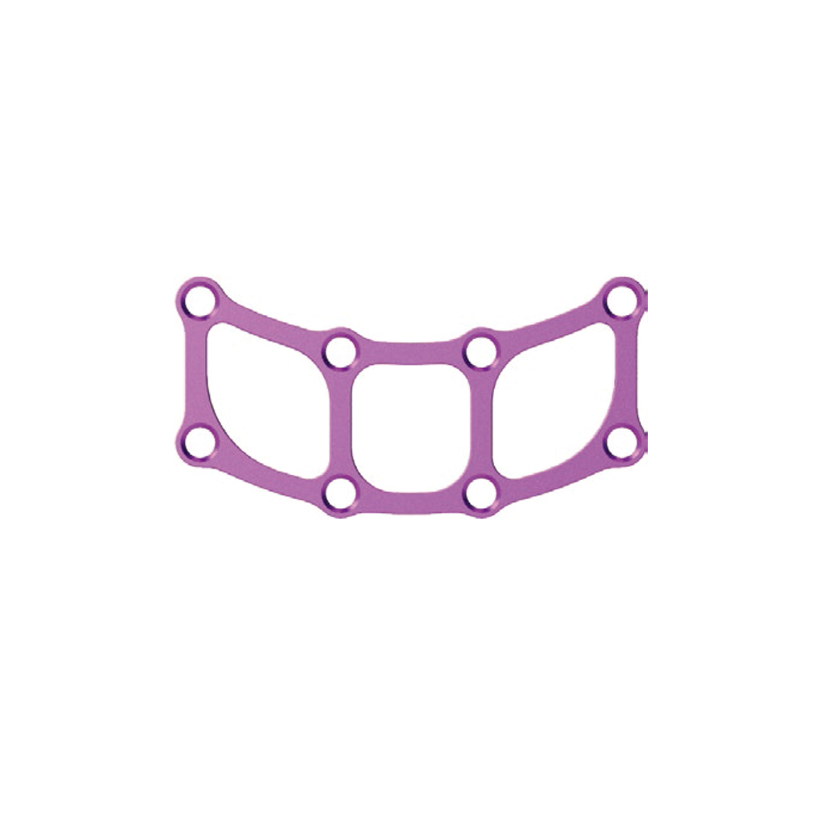 Curved Strut Plate, 6 holes - Low Profile